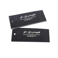 China Custom UV Varnishing Label Sticker Printing For Clothing Paper Hang Tag for sale