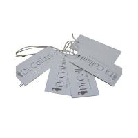 China Custom UV Varnishing Label Sticker Printing For Clothing Paper Hang Tag for sale