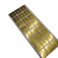 China OEM Sticker Printing Service On Demand Roll Form PET Matt Gold Film for sale