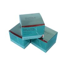 China Two Tuck End Custom Printed Paper Boxes Metallic Bright Blue for sale
