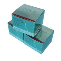 China Two Tuck End Custom Printed Paper Boxes Metallic Bright Blue for sale