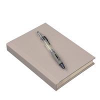 China 140x210MM Custom Hardcover Journal nature ivory paper soft touch cotton fabric cloth for sale