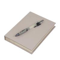 China 140x210MM Custom Hardcover Journal nature ivory paper soft touch cotton fabric cloth for sale