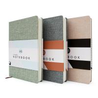 China Nature Ivory Paper Journal Book Printing With Elastic Band And Pocket for sale