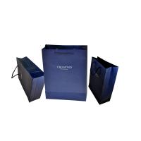 China Flat Handle Kraft Paper Bag Printing 4C+0 Cover color Gold hot foil stamping for sale