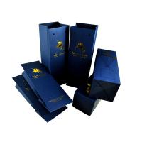 China Flat Handle Kraft Paper Bag Printing 4C+0 Cover color Gold hot foil stamping for sale