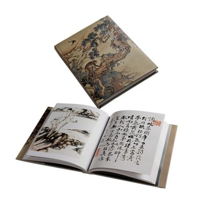 China Offset Hardcover Book Printing Cotton Fabric Cover Material With Sleeve for sale