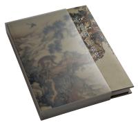 China Offset Hardcover Book Printing Cotton Fabric Cover Material With Sleeve for sale