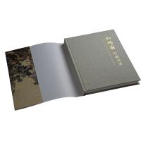 China Offset Hardcover Book Printing Cotton Fabric Cover Material With Sleeve for sale