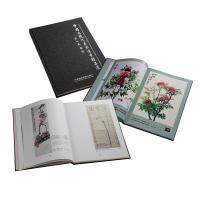 China OEM Hardbound Book Printing Silkscreen Printed Fabric Texture Paper for sale
