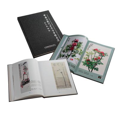 China OEM Hardbound Book Printing Silkscreen Printed Fabric Texture Paper for sale