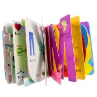 China 7x7 Inch  Photo Board Book Printing cut out alphabet shape for sale