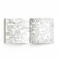 China Soft Cover Kids Book Printing , 8x8'' Coloring Book Pages Print for sale