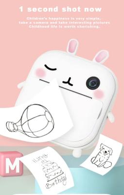 China Kids Instant Printing Digital Camera, 2.4 Inch Selfie Screen 1080P HD Camera Birthday Christmas Gift for sale