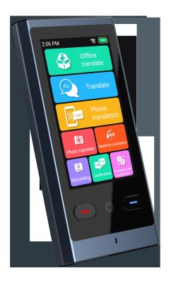 China Z9 Intelligent Voice Offline Translator 137 Languages Accurate Translation Vietnamese Turkish Czech Polish Translation for sale