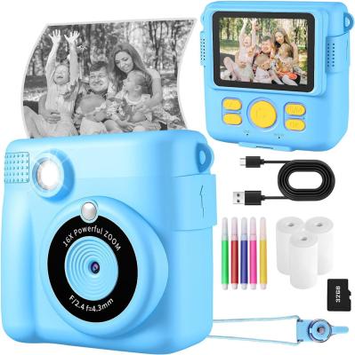 China 1080P HD Kids Digital Camera 2.4 inch Screen Size Instant Print 32G SD Card 3 Rolls Photo Paper Perfect Birthday Christmas Gifts for 6-12 Boys Girls for sale