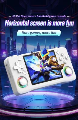 China XF35H Retro Handheld Video Game Console 3.5-Inch IPS Screen 4000mAh Lithium Polymer Battery Built in 64GB 128G Games for sale