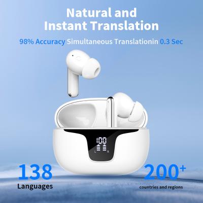 China BT5.3 V19 Wireless Smart Translation Earphones Support 200+ Countries And Regions for sale