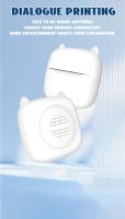 China mini AI thermal printer C23 1200mah battery Wireless Inkless Mini Pocket printer for sale