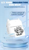 China mini AI thermal printer C23 1200mah battery Wireless Inkless Mini Pocket printer for sale