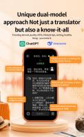 China New F80pro 4G AI Voice Translator Audio And Video Call Translator for sale