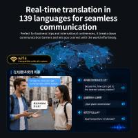 China F10 Supports 139 Online 21 Offline Languages  Translation Al Voice Translator Device With 1800mah Battery for sale