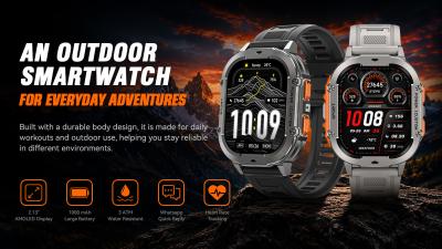 China 2026 New Smart Watch Men IP68 3ATM Outdoor Sports Fitness Tracker X7 Smartwatch for sale