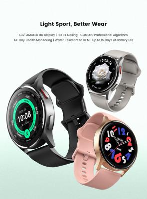 China Fashion Round Design C35 Smartwatch Amoled 1.32inch Screen 100+ Sports Modes for sale