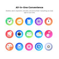 China Fashion Round Design C35 Smartwatch Amoled 1.32inch Screen 100+ Sports Modes for sale