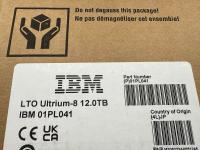 China Original New for IBM LTO8 Data Tape 01PL041 12TB -30TB Ultrium 8 Data Cartridge Data Tape for sale