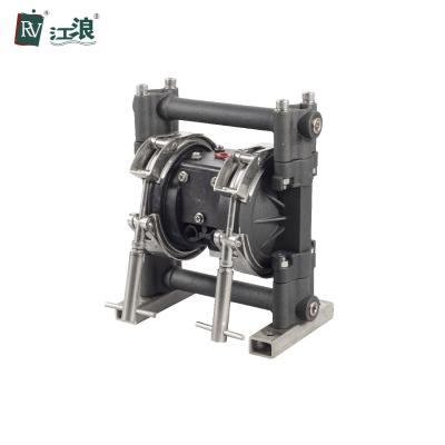 China 3/8 Inch Air Operated Double Diaphragm Pump Acid Resistant Chemical Waste Mud Water 304SS for sale