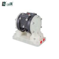 China PVDF 1/4 Inch Pneumatic Diaphragm Pump - 100 PSI Max Pressure, 5.0 GPM Flow Rate for Water Oil Lotion Transfer for sale