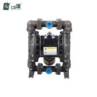 China 1 Inch Aluminum Air Operated Diaphragm Pump Santoprene Membranes 4mm Max Grain for sale