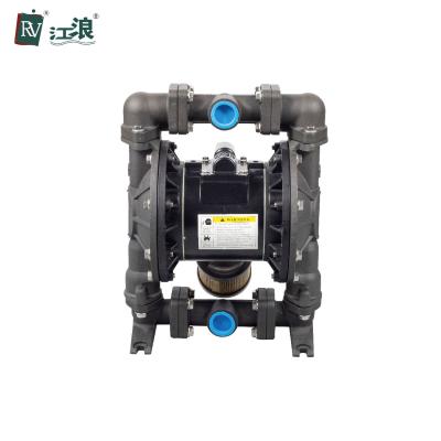 China 1 Inch Aluminum Air Operated Diaphragm Pump Santoprene Membranes 4mm Max Grain for sale