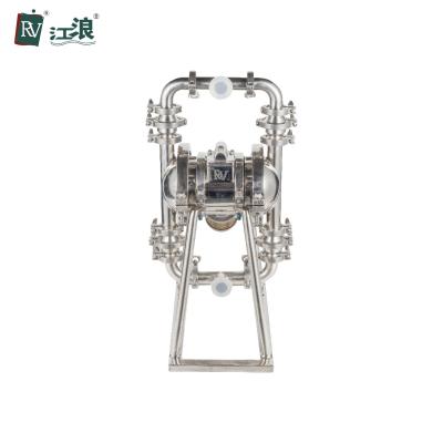 China FDA Sanitary Air Operated Diaphragm Pump 1 Inch 304 Stainless Steel Food Grade for sale