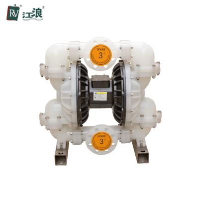 China 3 Inch Plastic Air Operated Diaphragm Pump 270 GPM 120 PSI for Dirty Water Chemical Flange Connection for sale