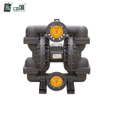 China 3 Inch Ductile Iron Pneumatic Diaphragm Pump 1022 LPM High Viscosity Waste Water Transfer for sale