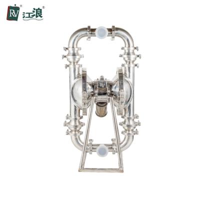 China 2 Inch FDA Sanitary Stainless Steel Air Operated Diaphragm Pump 0.5 Mpa for sale