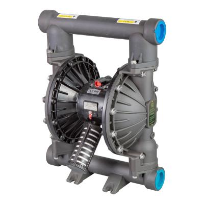 China Air Driven Double Diaphragm Pump Aluminum PTFE Diaphragm 1/4 Inlet 26ft Suction for sale