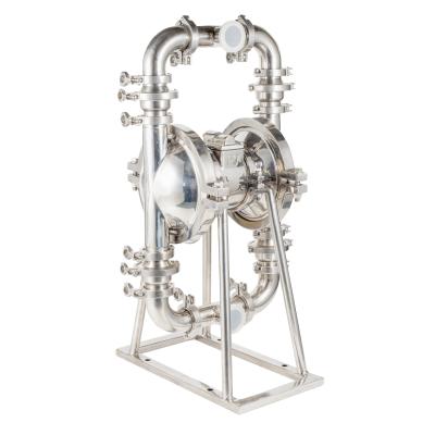 China Food Grade Stainless Steel Sanitary Double Diaphragm Pump 350L/M Flow Rate 72psi for Food Transfer for sale