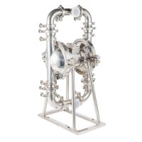 China Food Grade SS304 Sanitary Double Diaphragm Pump 350L/M Flow Rate 72psi Max Pressure for sale