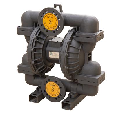 China 3 Inch Ductile Iron Air Operated Diaphragm Pump 120 psi CE Approved Industrial for sale