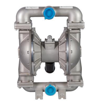 China 2 Inch Stainless Steel Double Diaphragm Pump 150 GPM Buna-N Industrial Air Operated for sale