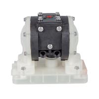 China PVDF 1/4 Inch Pneumatic Diaphragm Pump for Strong Acid Chemicals 0.5 GPM for sale
