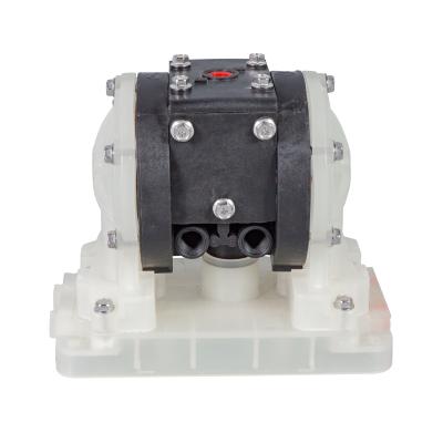 China PVDF 1/4 Inch Pneumatic Diaphragm Pump for Strong Acid Chemicals 0.5 GPM for sale