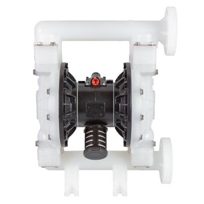 China 1-1/2 inch PVDF Pneumatic Diaphragm Pump 100 GPM Lubrication Free for Chemical Fluid Handling for sale