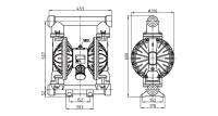 China Stainless Steel Diaphragm Pump 150 gpm 120 psi Industrial Fluid Transfer for sale