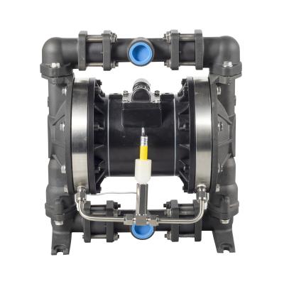 China Acid Proof Plastic Double Diaphragm Pneumatic Pump 1 inch Inlet Chemical Handling for sale