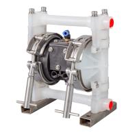 China 3/8 Inch Air Operated Diaphragm Pump - 26.5 L/min Flow Rate, 7 Bar Pressure, Polypropylene Construction for sale