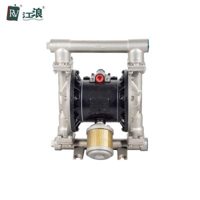 China 1 Inch Stainless Steel Air Operated Diaphragm Pump for Chemicals - 150 LPM Flow Rate, 45 SCFM Air Consumption for sale